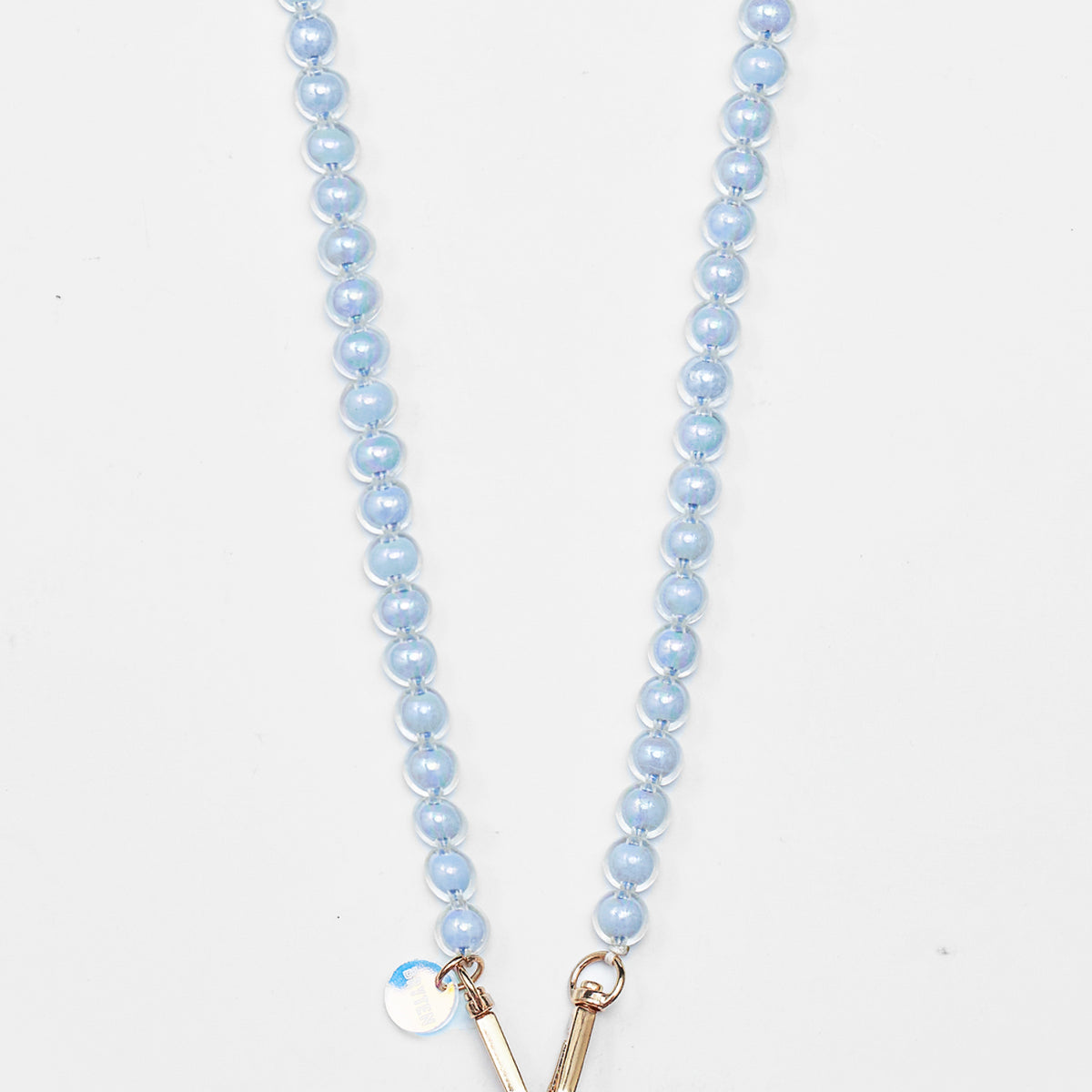 Bryten Clara Crossbody Bubble Beads Phone Strap in Powder Blue